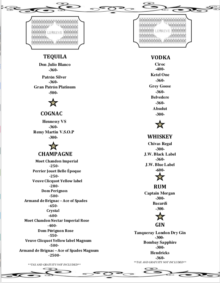 Le Reve Bottle Service & VIP Table Reservations - New York - Discotech ...